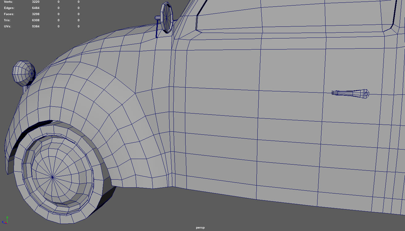 Low Poly Classic Car 01 - 3D Model by ViperJr3D