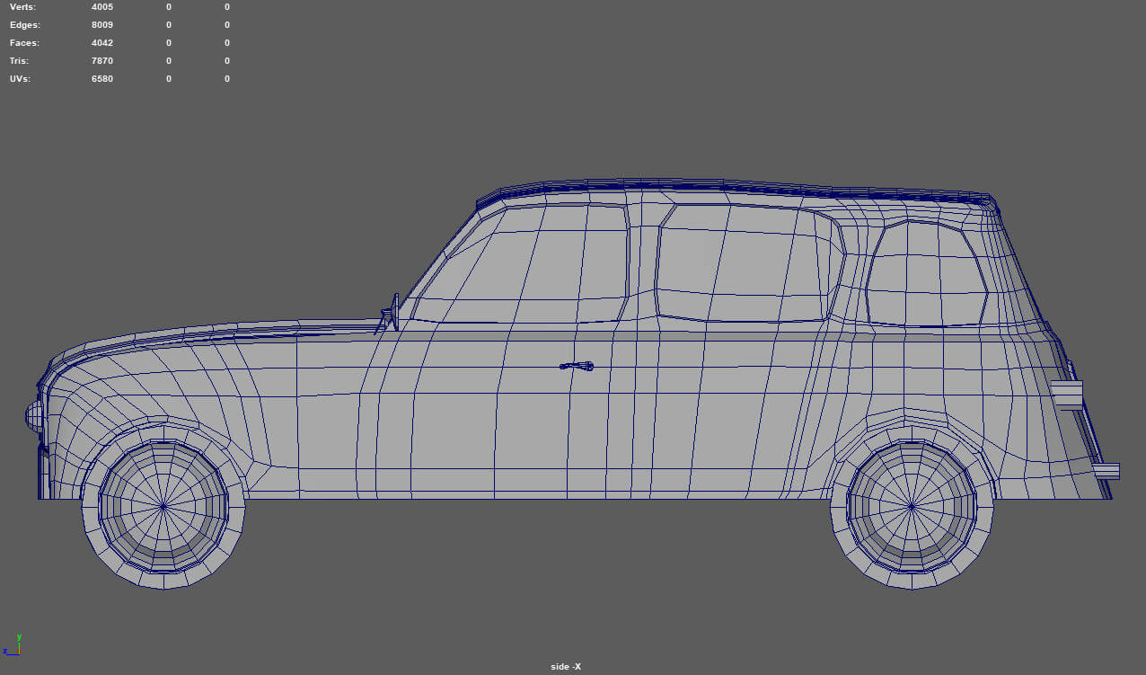 Low Poly Classic Car 02 - 3D Model by ViperJr3D