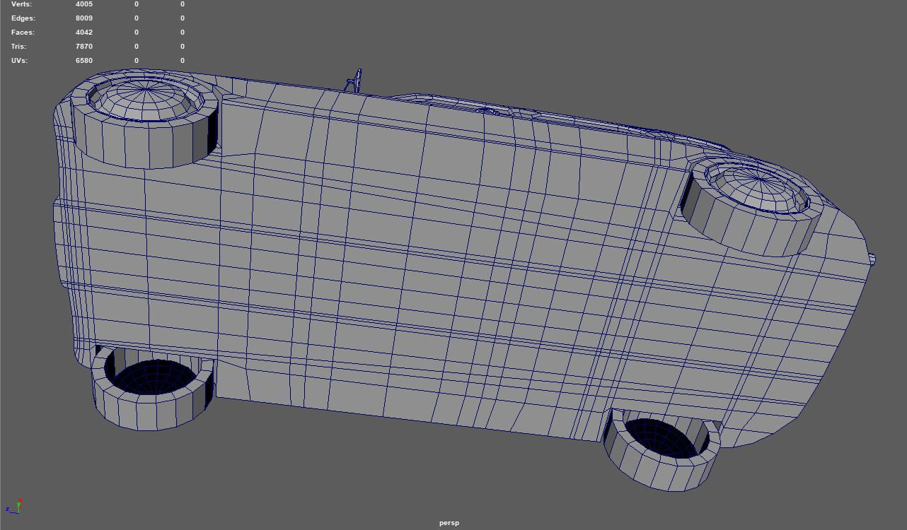 Low Poly Classic Car 02 - 3D Model by ViperJr3D