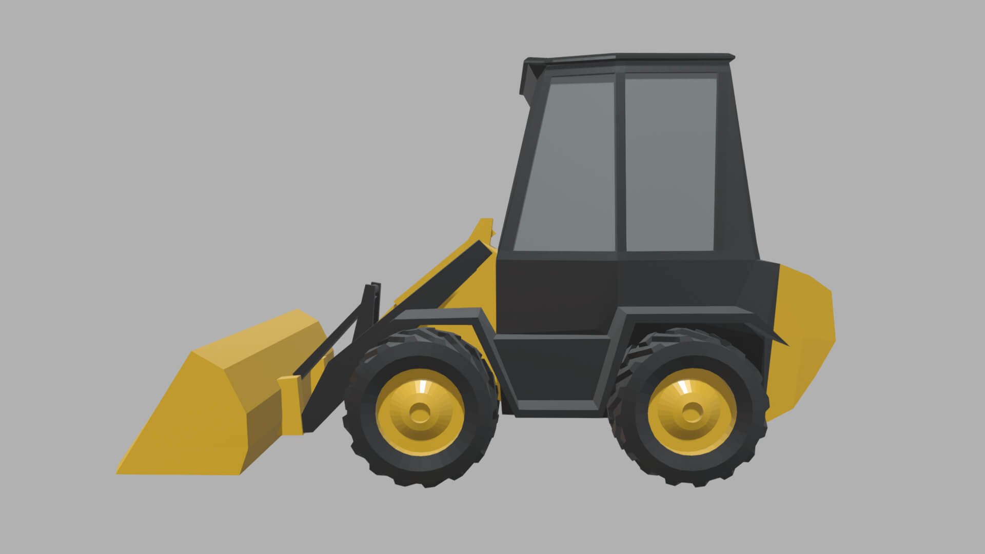 Low Poly Compact Loader 01 - 3D Model by ViperJr3D