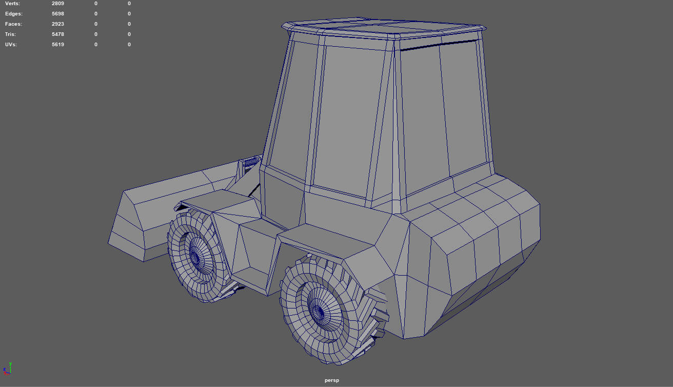 Low Poly Compact Loader 01 - 3D Model by ViperJr3D