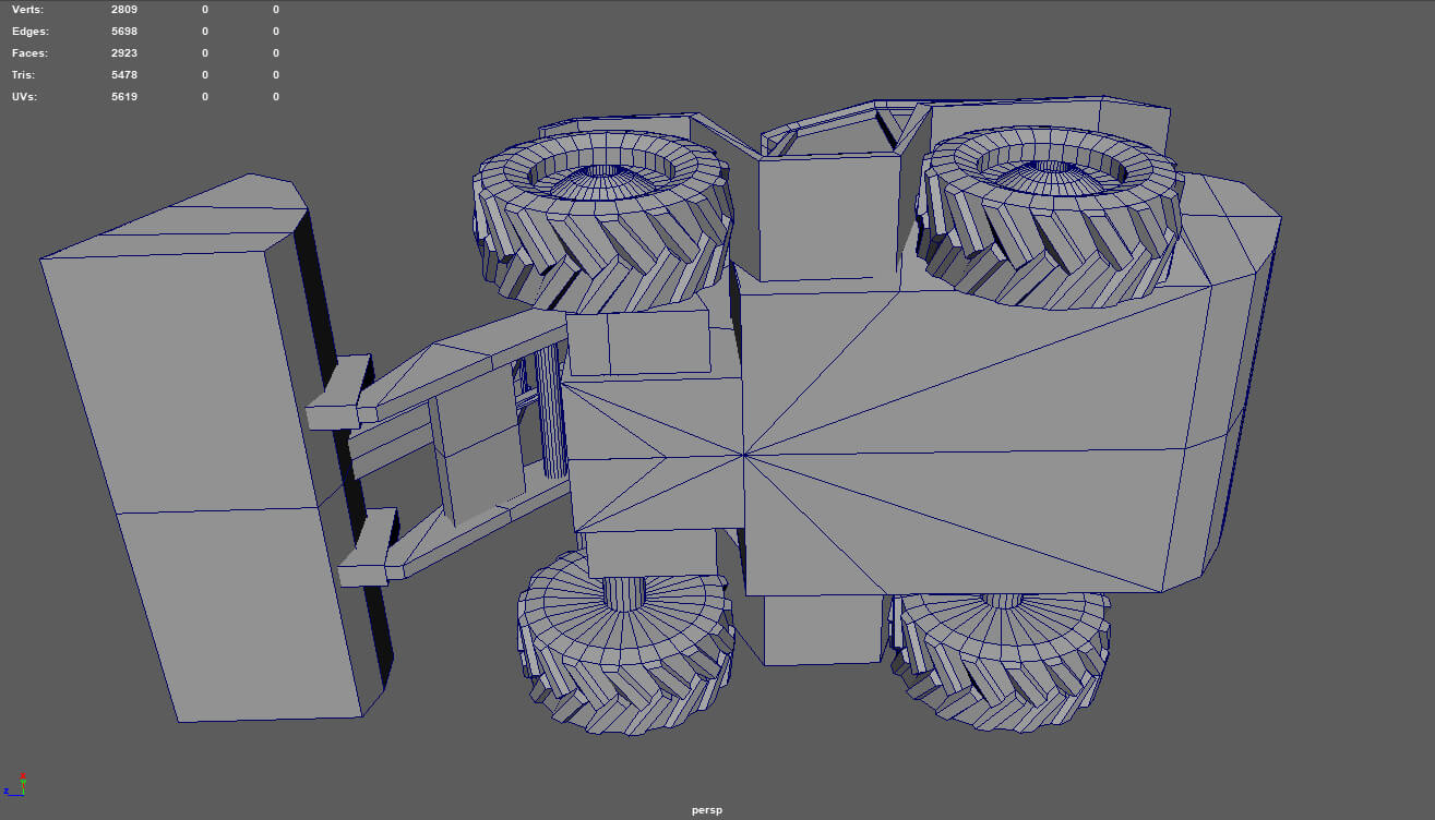 Low Poly Compact Loader 01 - 3D Model by ViperJr3D
