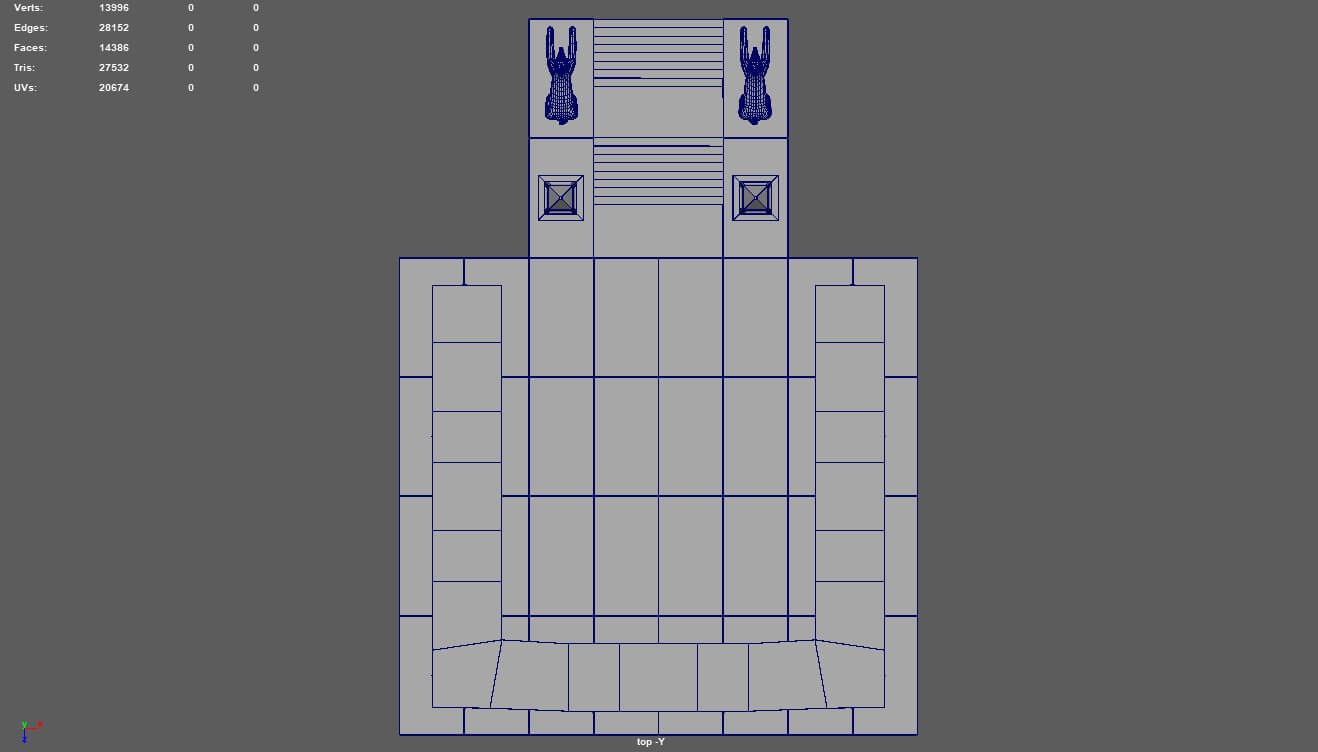 Low Poly Egyptian Temple 01 - 3D Model by ViperJr3D