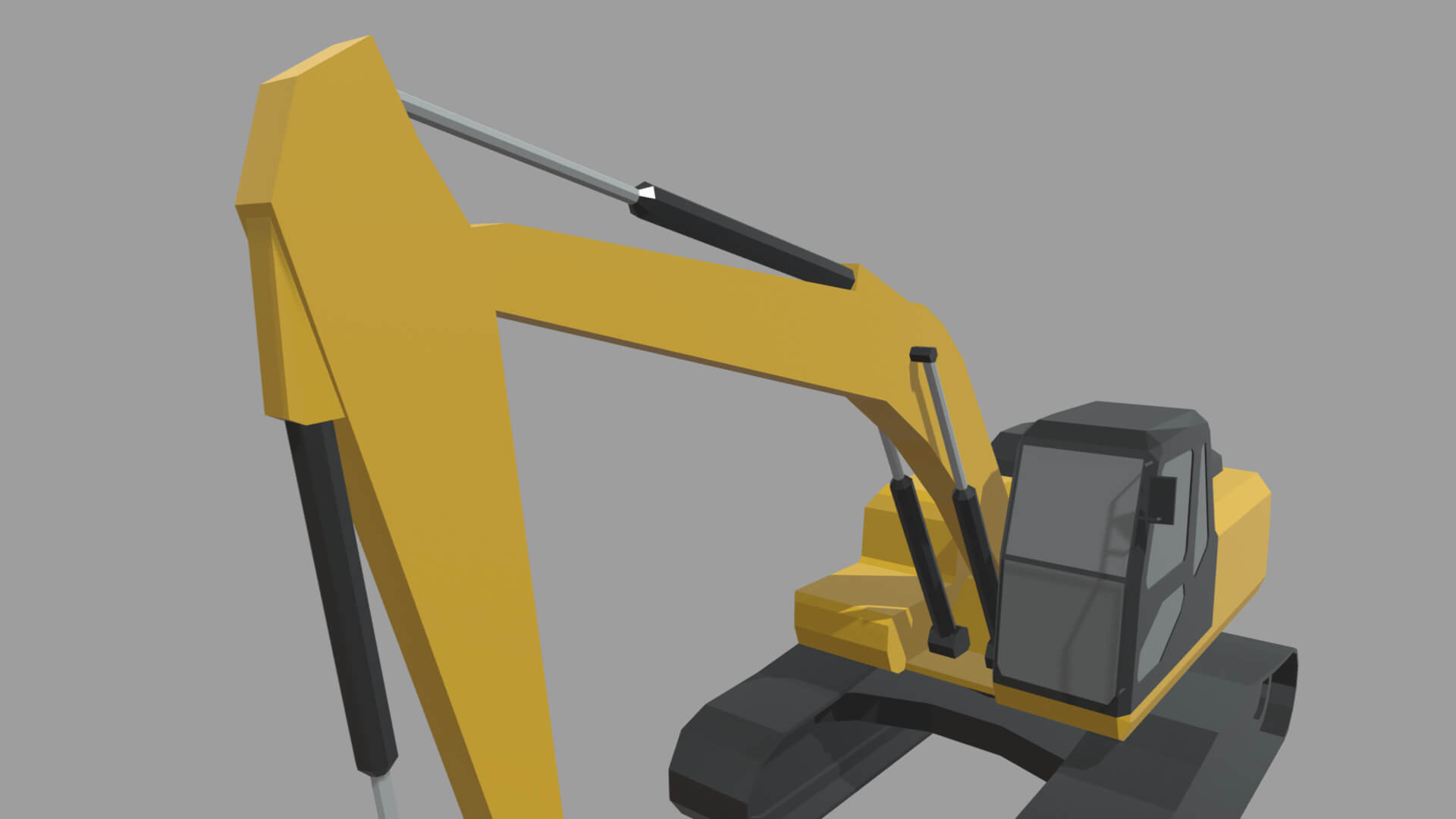 Low Poly Excavator 01 - 3D Model by ViperJr3D