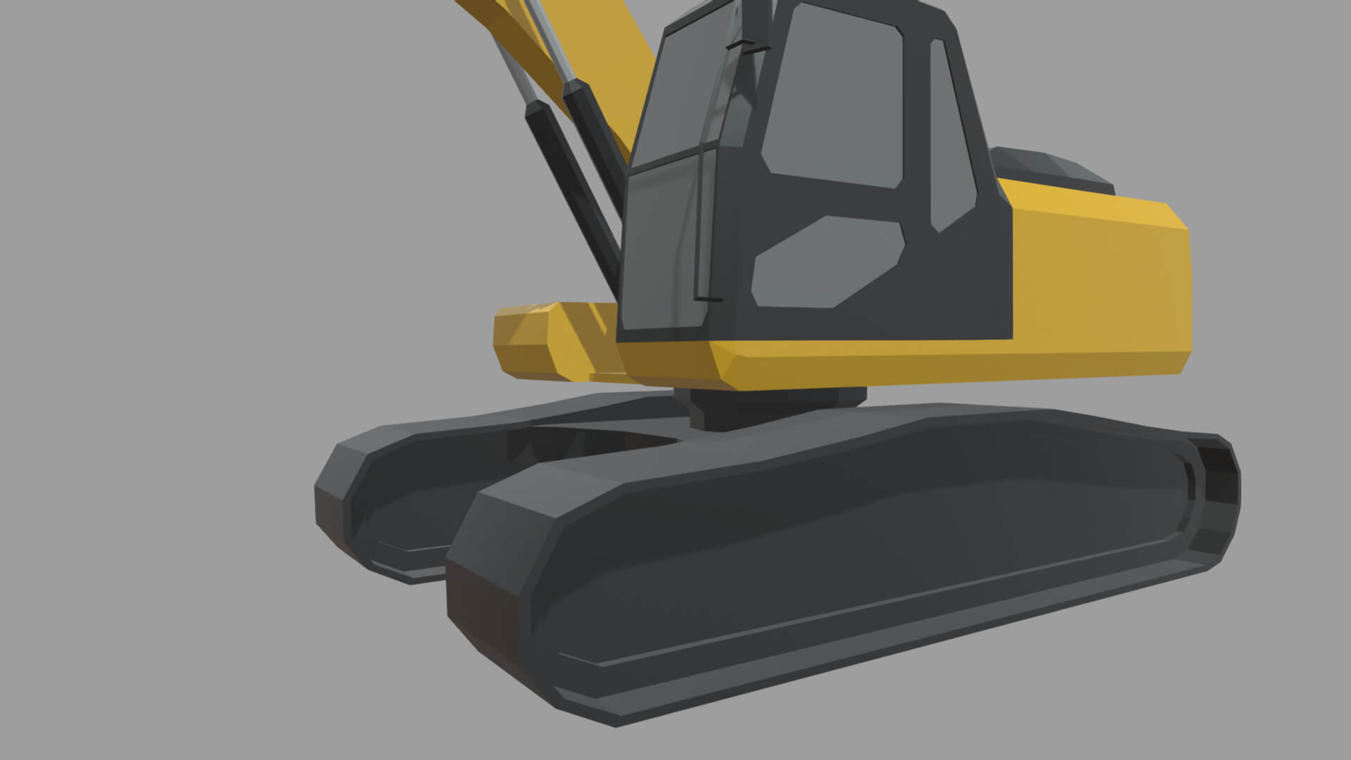 Low Poly Excavator 01 - 3D Model by ViperJr3D