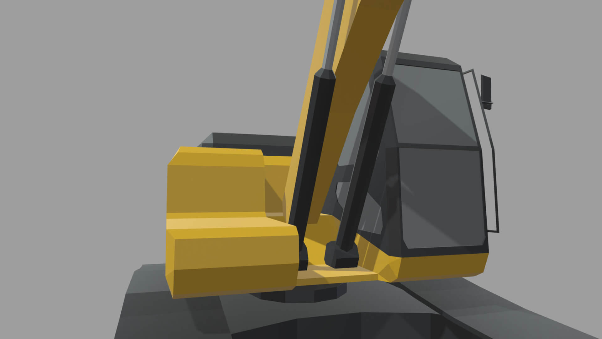 Low Poly Excavator 01 - 3D Model by ViperJr3D
