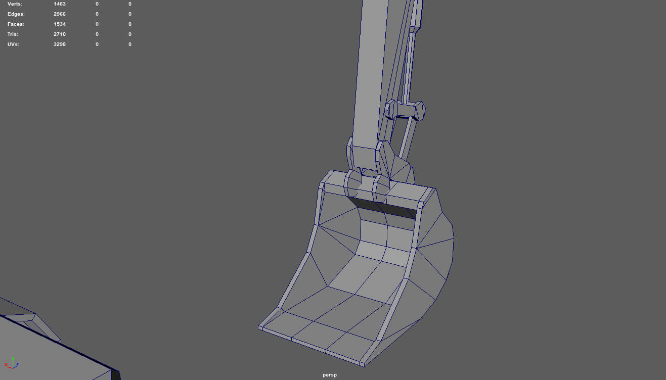 Low Poly Excavator 01 - 3D Model by ViperJr3D