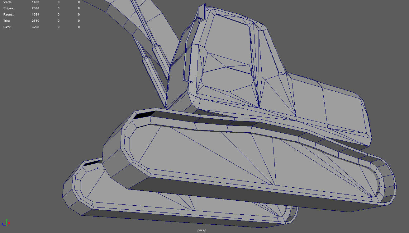 Low Poly Excavator 01 - 3D Model by ViperJr3D