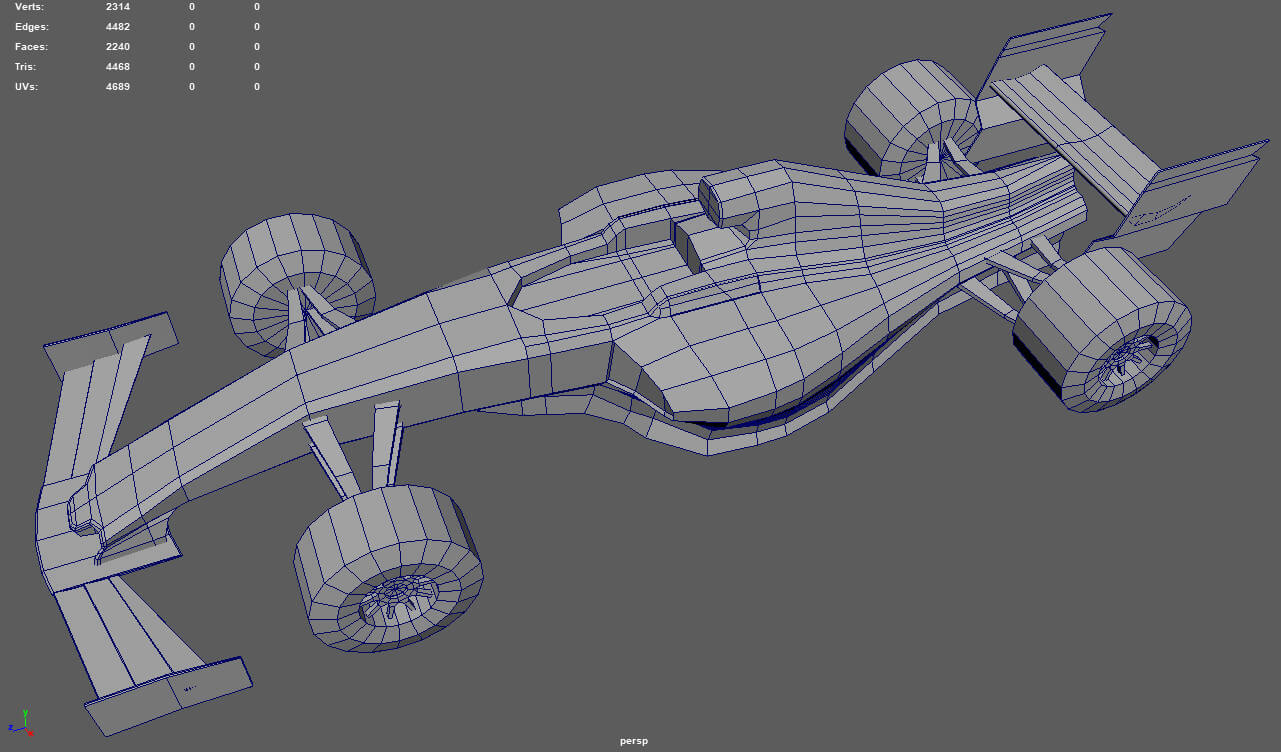 Low Poly Formula 1 Car 01 - 3D Model by ViperJr3D