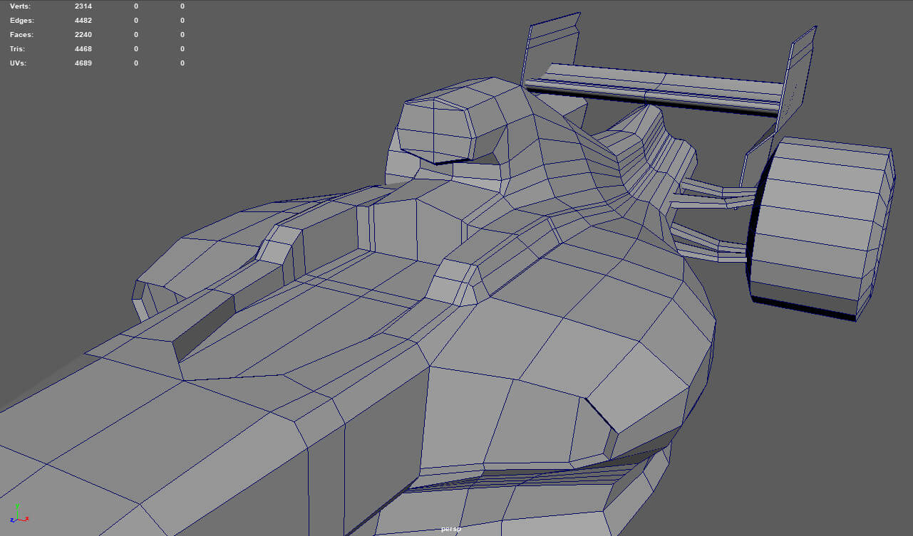 Low Poly Formula 1 Car 01 - 3D Model by ViperJr3D