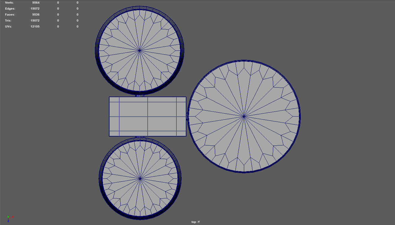 Low Poly Fountain - 3D Model by ViperJr3D