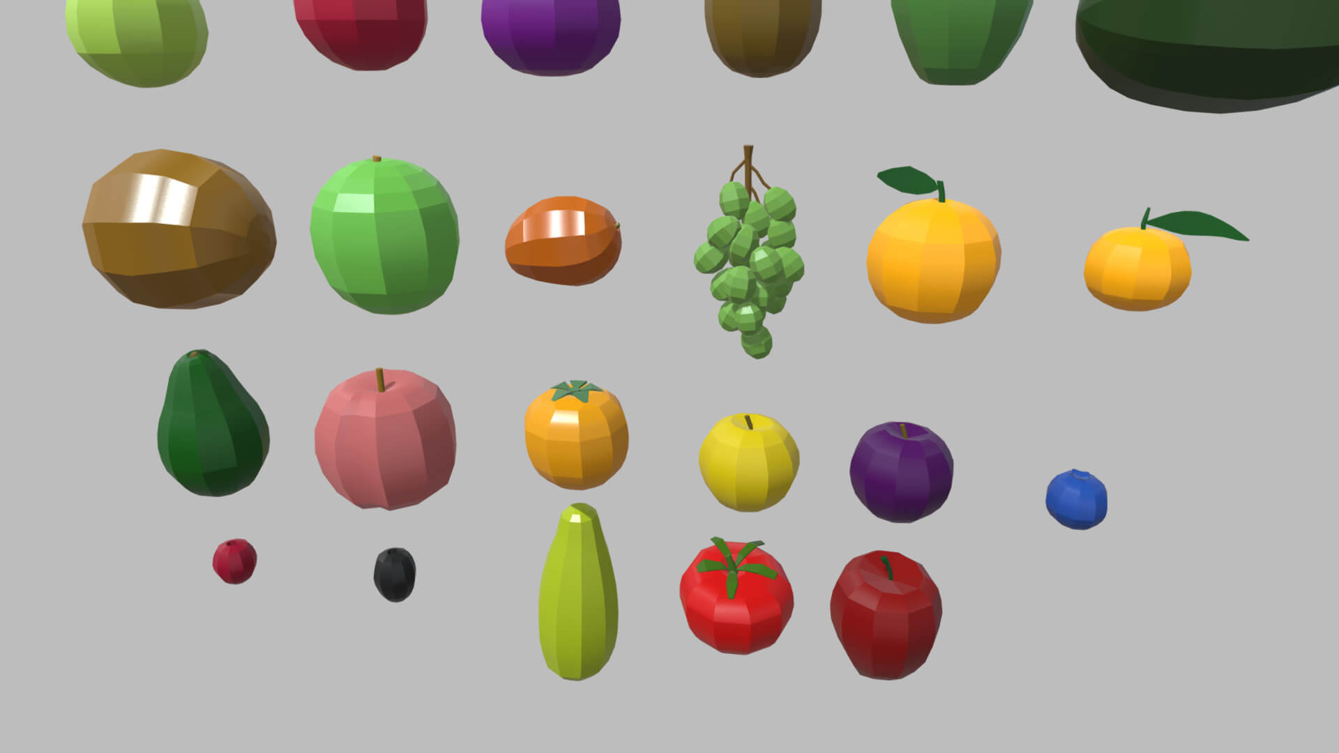 Low Poly Fruit Pack - 3D Model by ViperJr3D