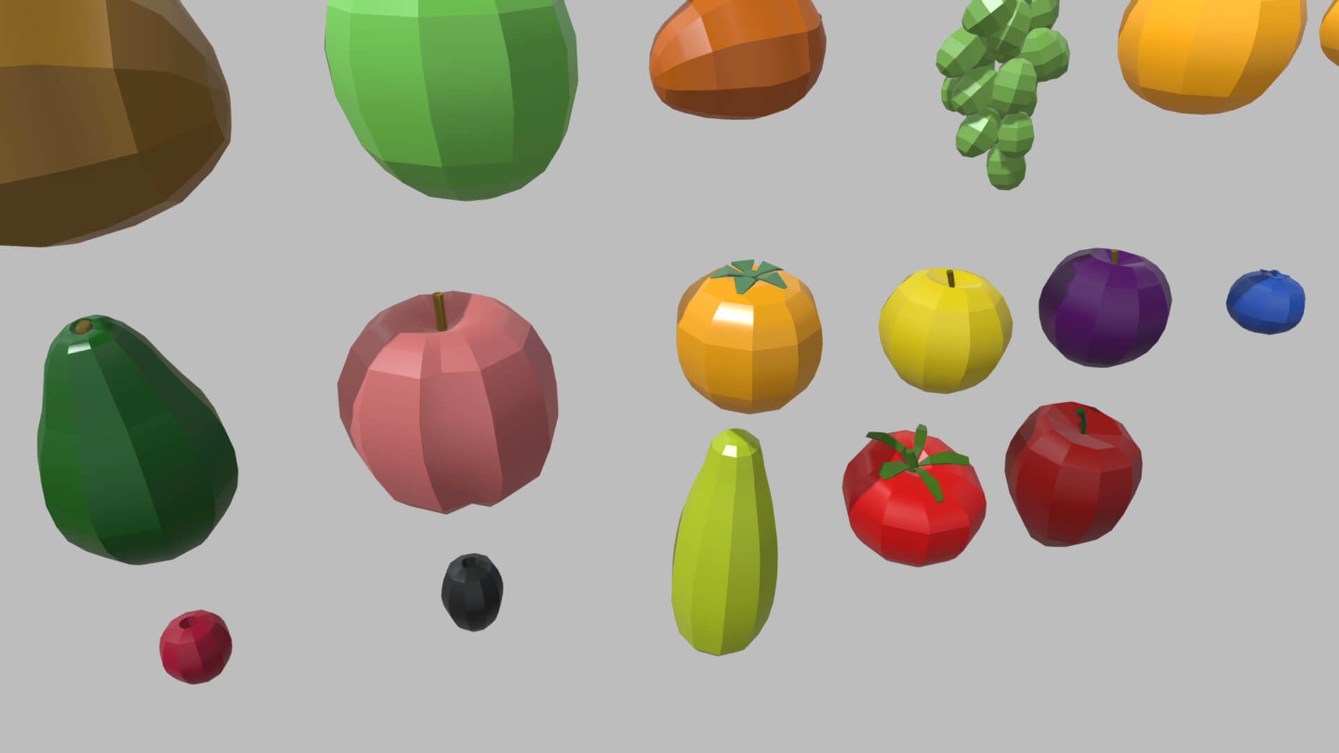 Low Poly Fruit Pack - 3D Model by ViperJr3D
