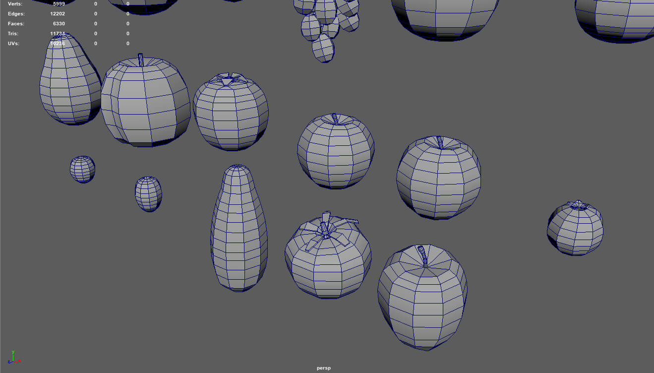 Low Poly Fruit Pack - 3D Model by ViperJr3D