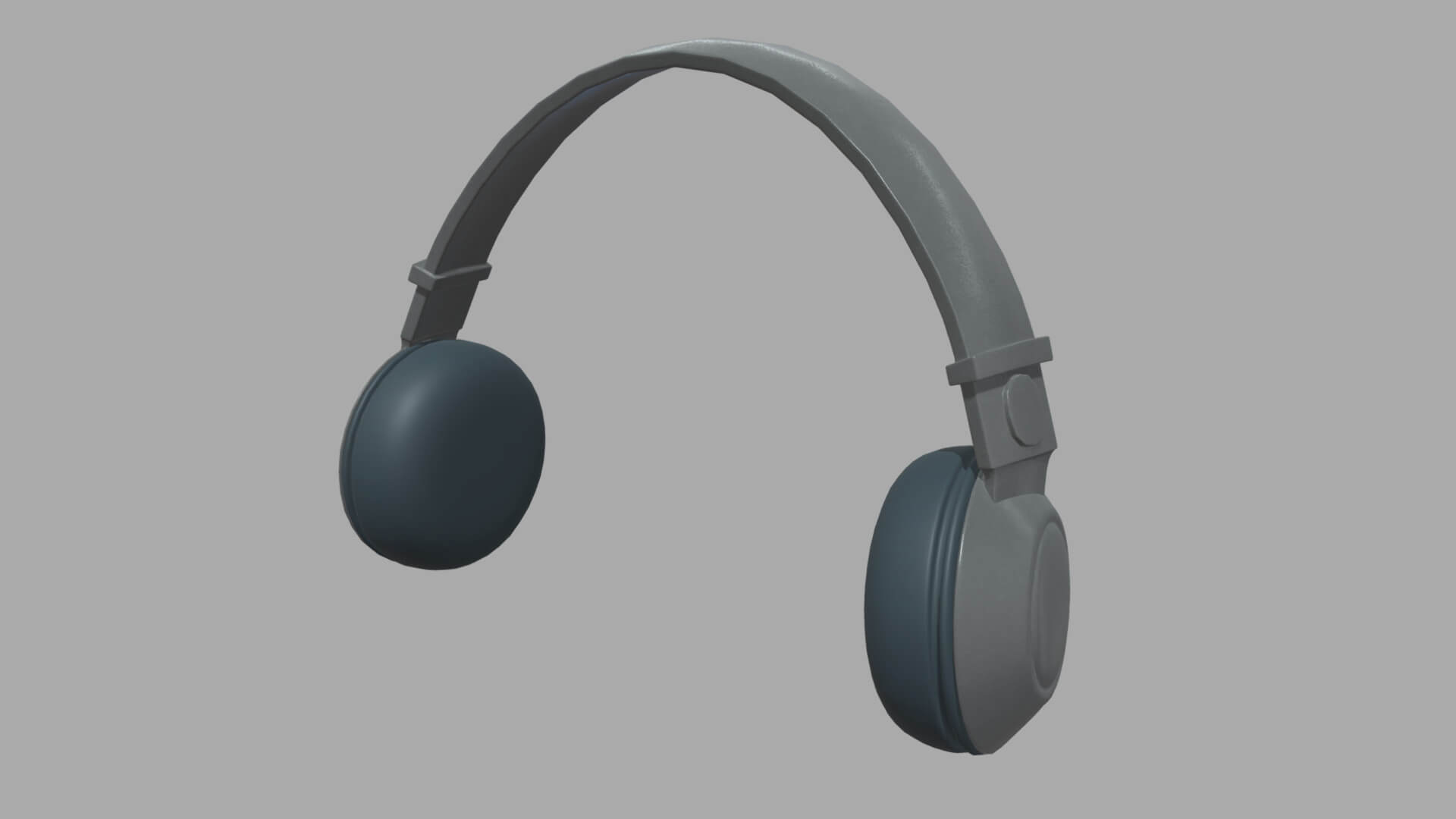 Low Poly Headphones - 3D Model by ViperJr3D
