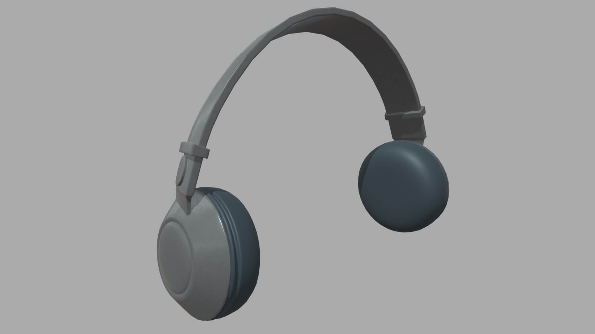 Low Poly Headphones - 3D Model by ViperJr3D