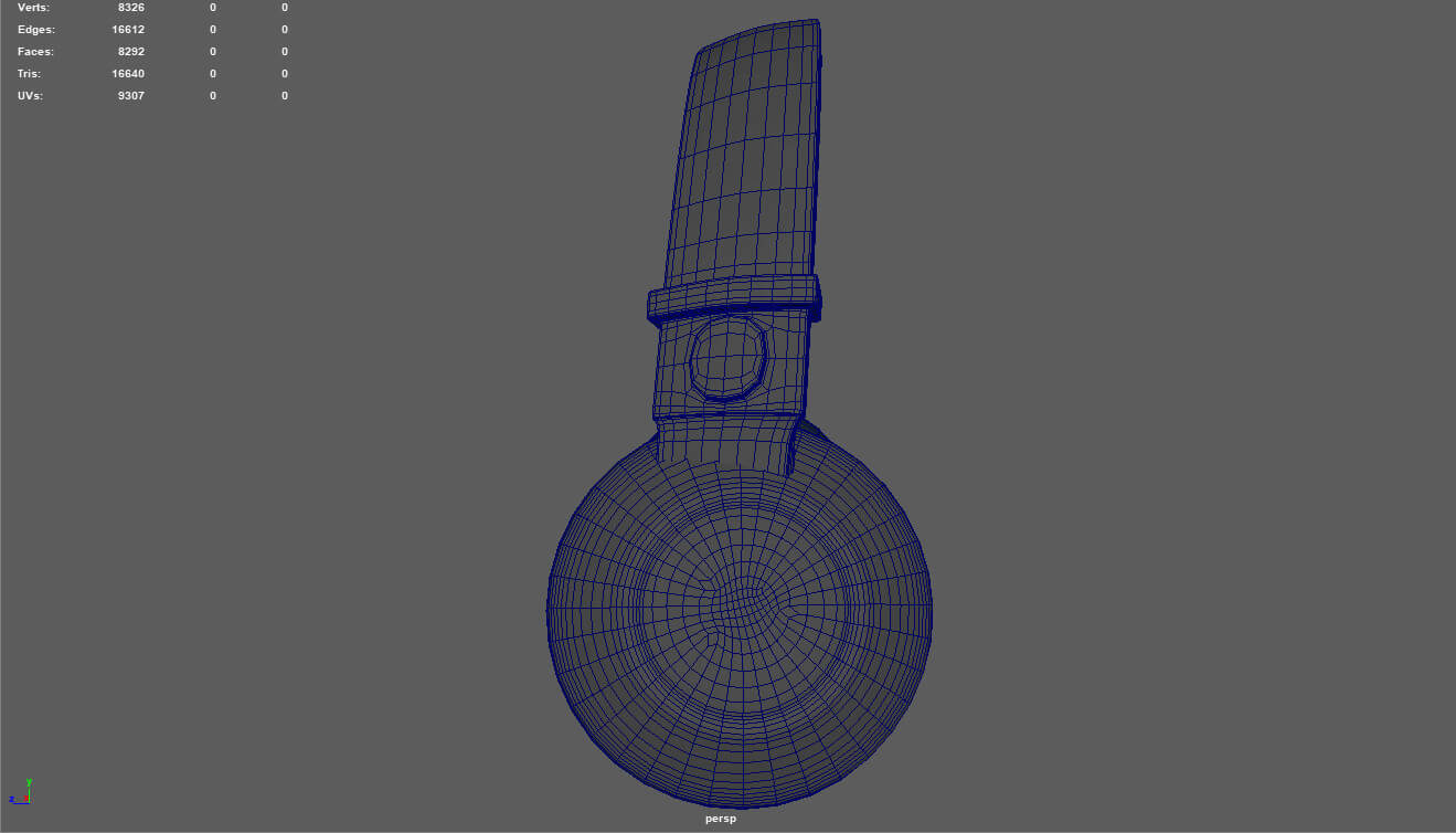 Low Poly Headphones - 3D Model by ViperJr3D