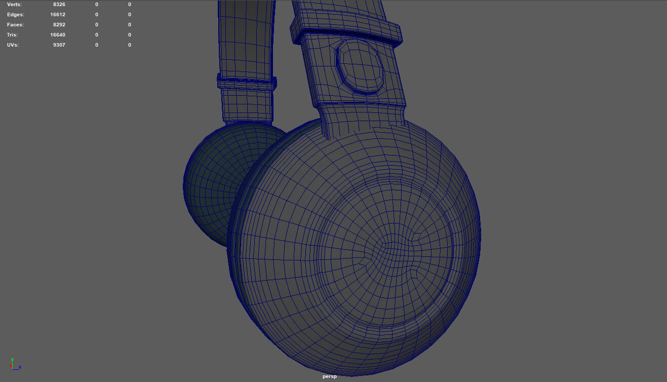 Low Poly Headphones - 3D Model by ViperJr3D
