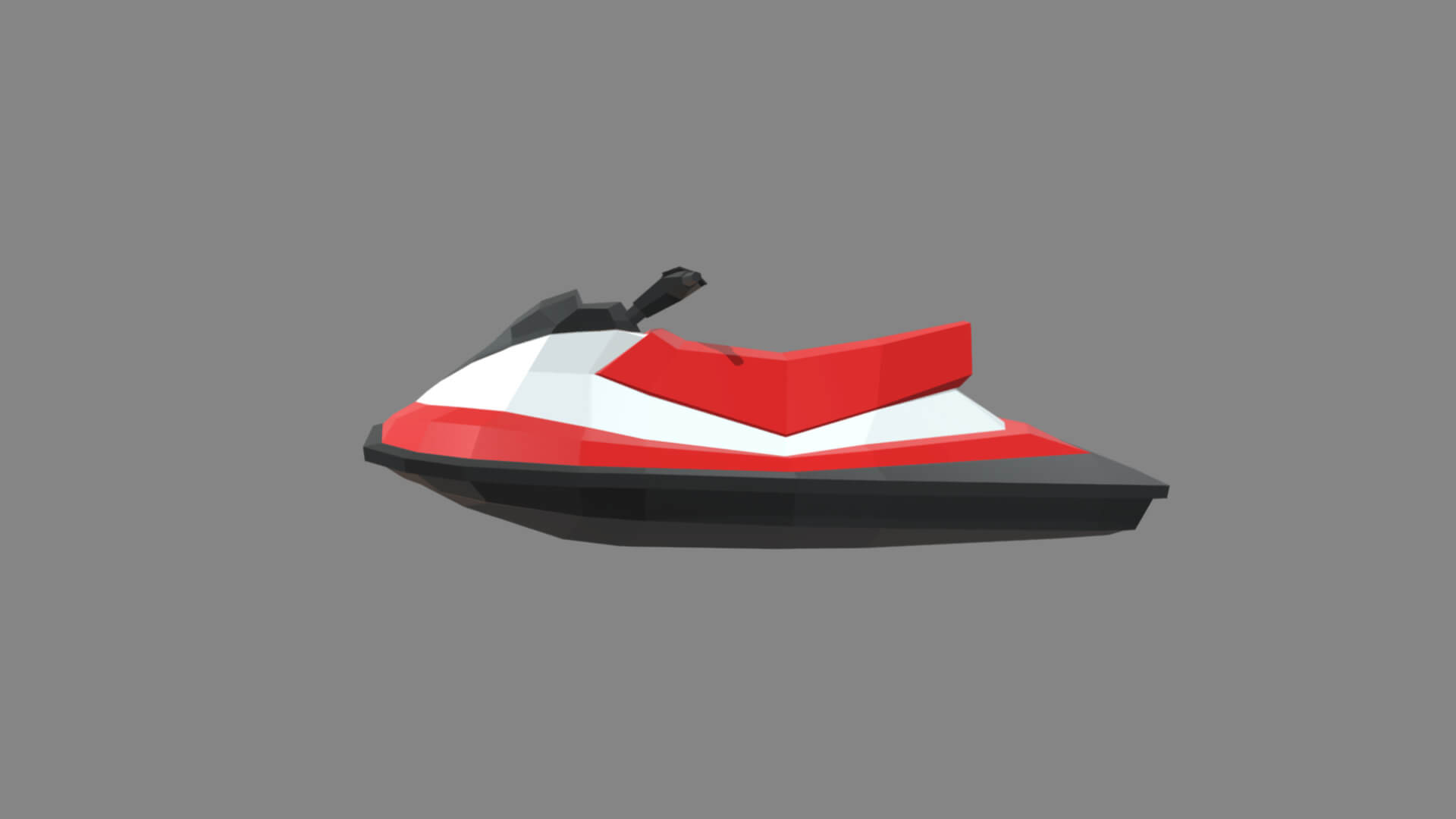 Low Poly Jet Ski 01 - 3D Model by ViperJr3D