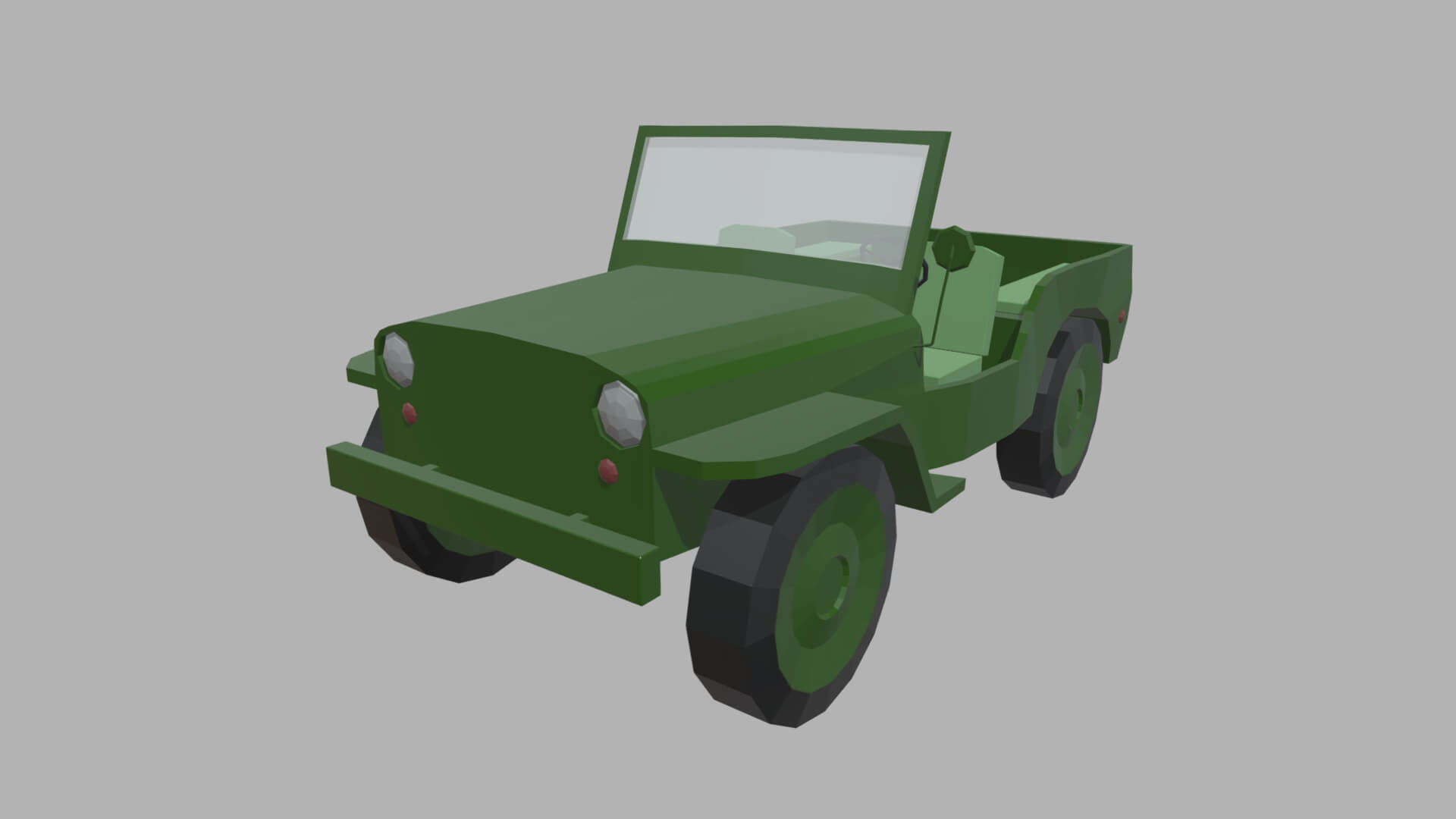 Low Poly Military Car 01 - 3D Model by ViperJr3D