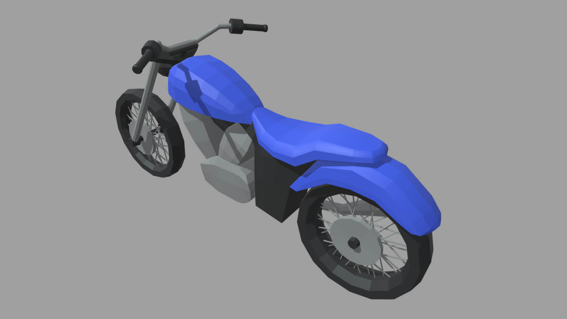 Low Poly Motorbike 03 - 3D Model by ViperJr3D