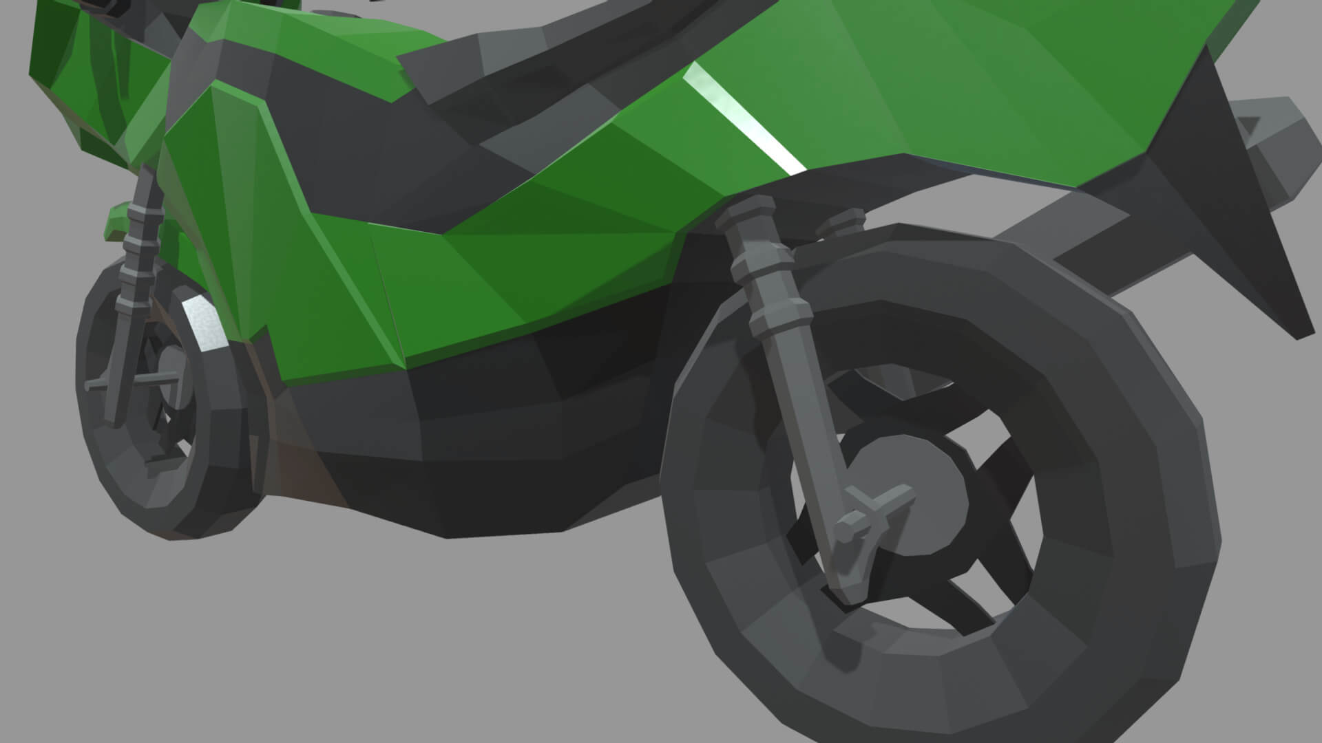 Low Poly Motorbike 05 - 3D Model by ViperJr3D