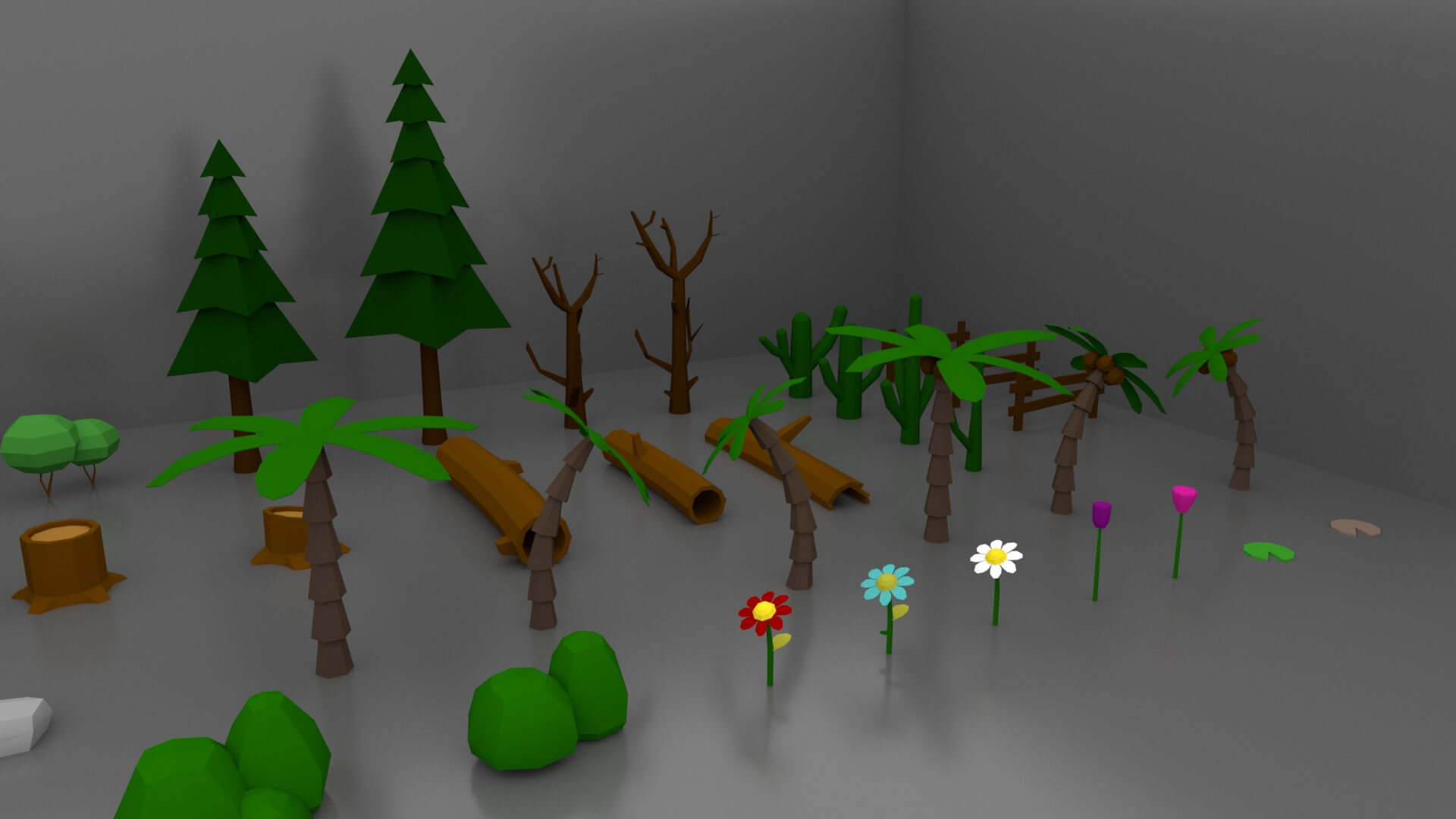 Low Poly Normal Snow Trees Pack - 3D Model by ViperJr3D