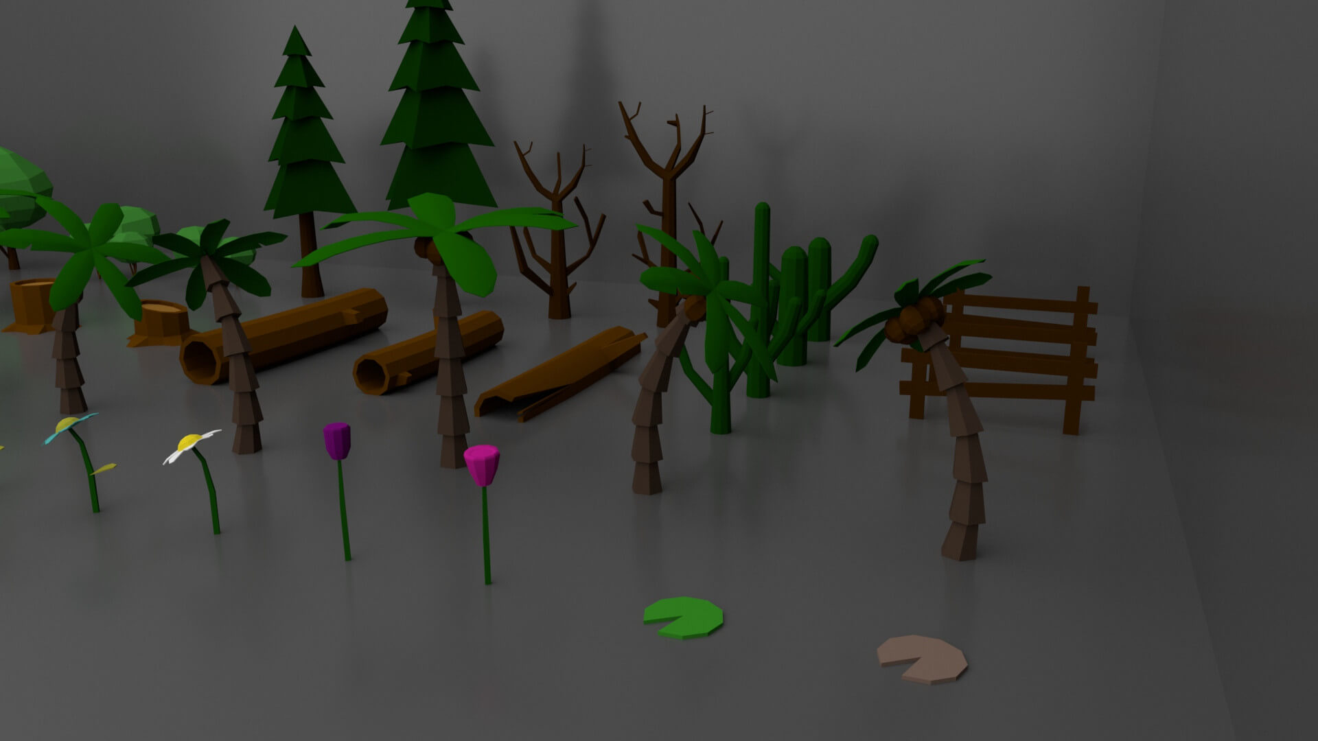 Low Poly Normal Snow Trees Pack - 3D Model by ViperJr3D