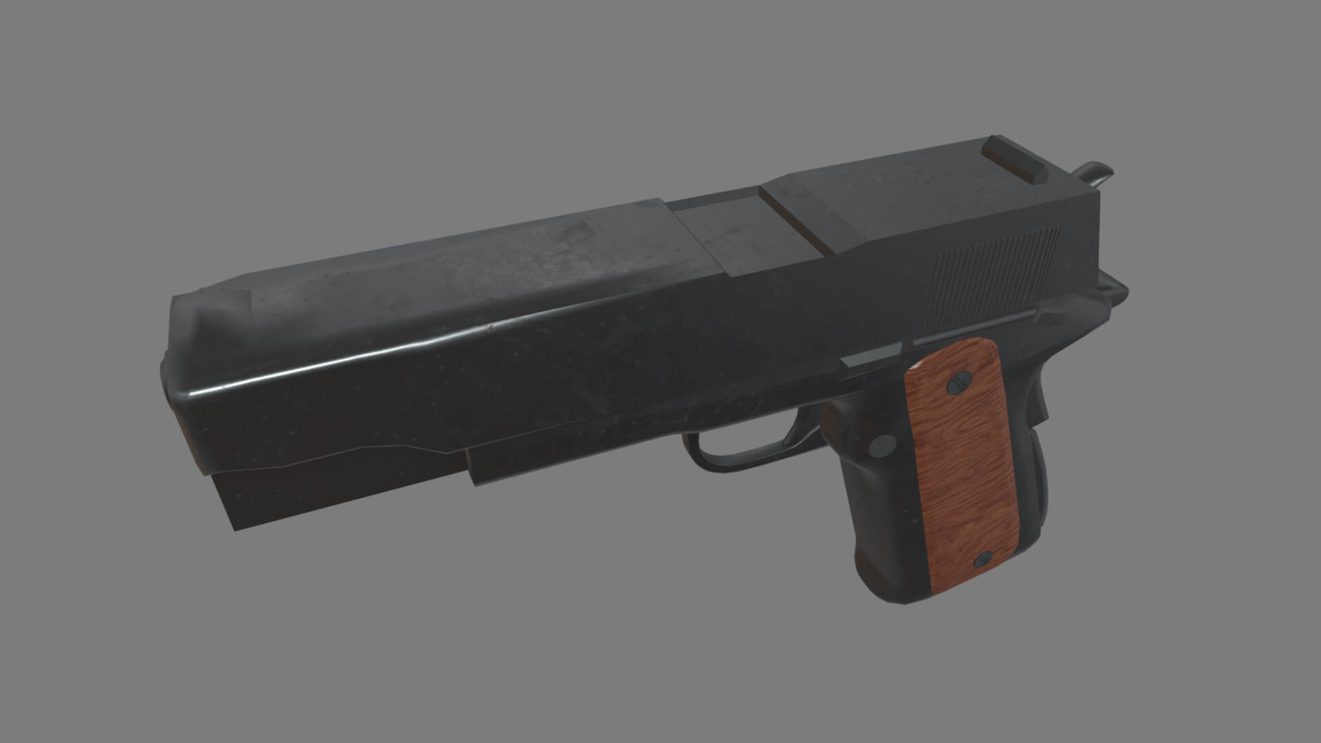 Low Poly Pistol 01 - 3D Model by ViperJr3D