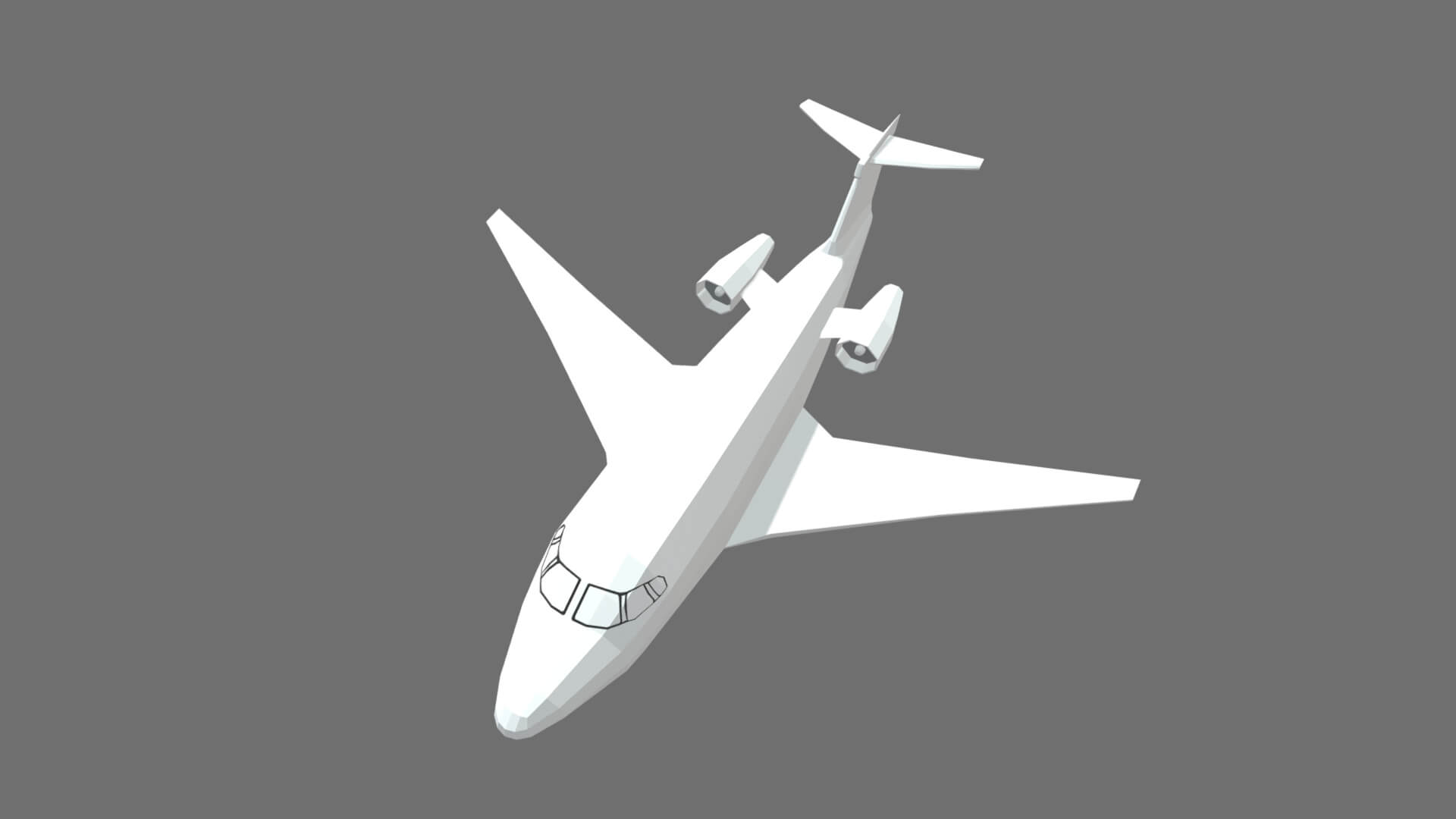 Low Poly Plane 01 - 3D Model by ViperJr3D