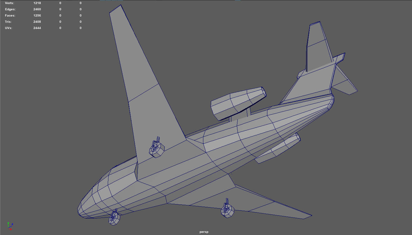 Low Poly Plane 01 - 3D Model by ViperJr3D
