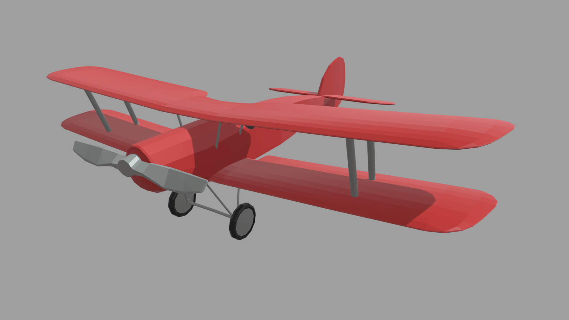 Low Poly Plane 02 - 3D Model by ViperJr3D