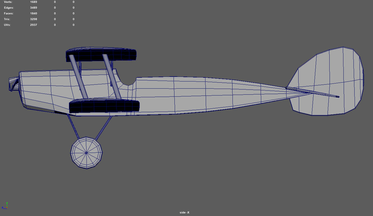 Low Poly Plane 02 - 3D Model by ViperJr3D