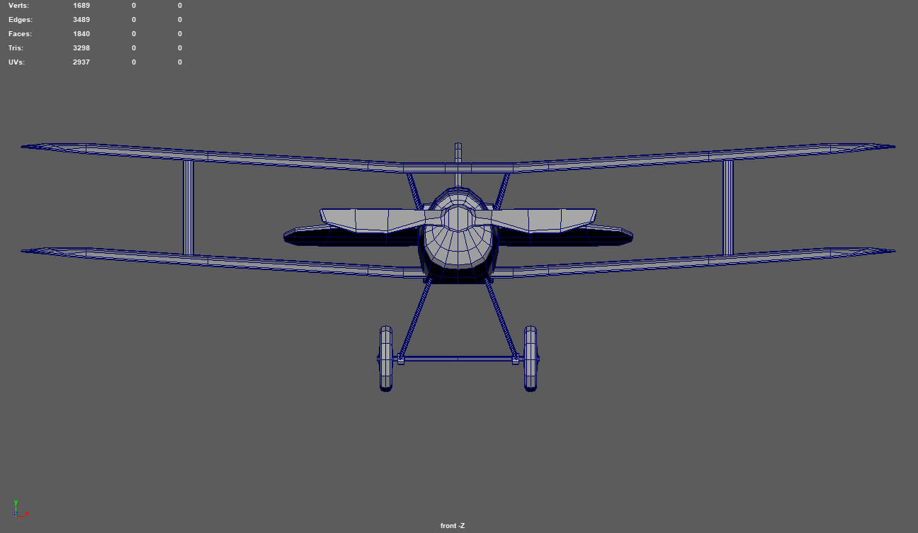 Low Poly Plane 02 - 3D Model by ViperJr3D
