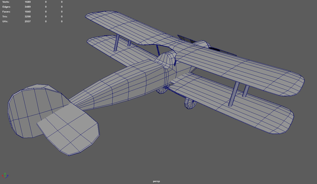 Low Poly Plane 02 - 3D Model by ViperJr3D