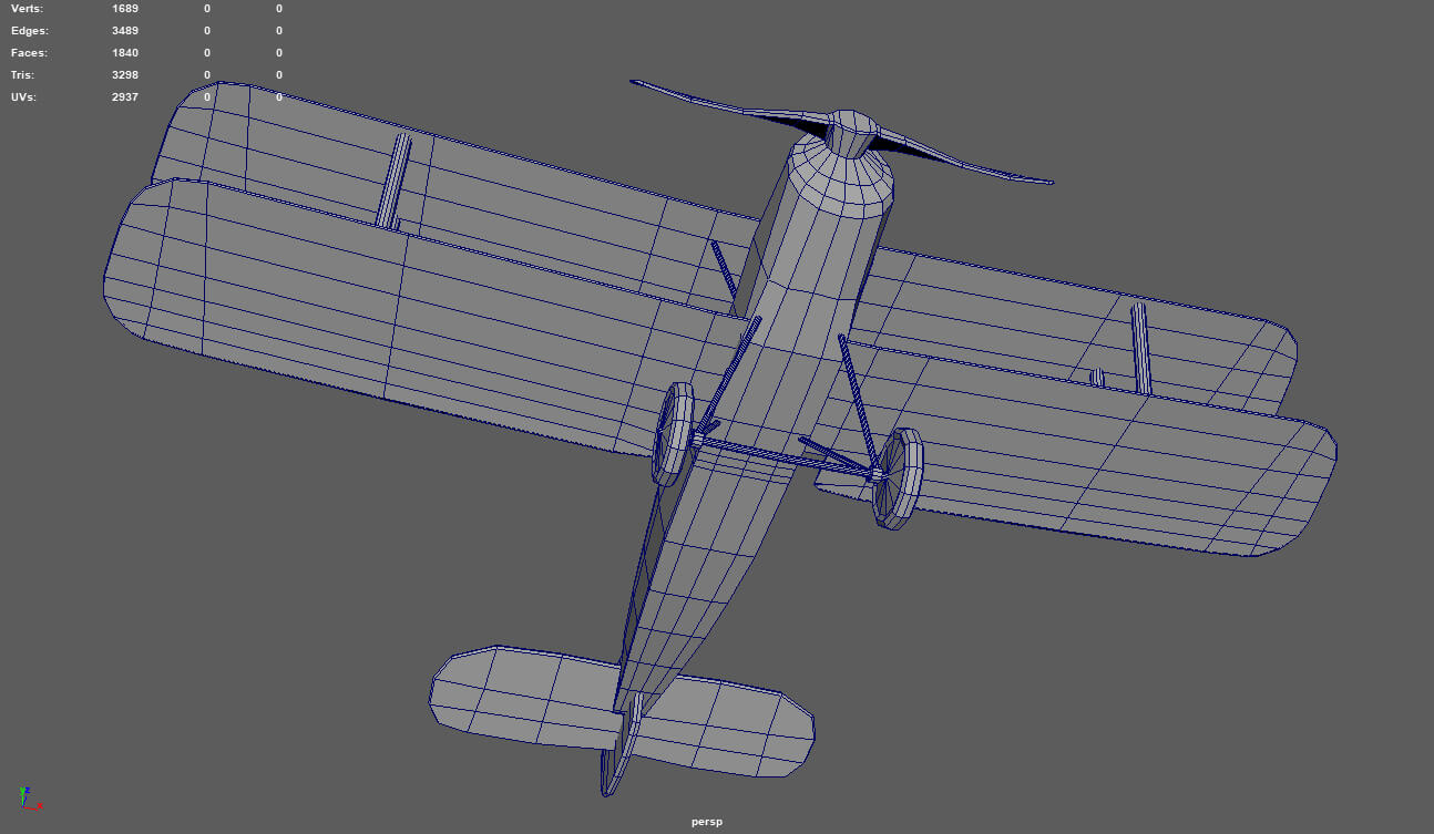 Low Poly Plane 02 - 3D Model by ViperJr3D