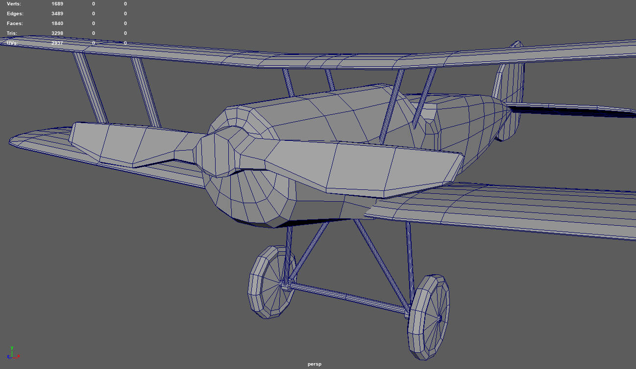 Low Poly Plane 02 - 3D Model by ViperJr3D