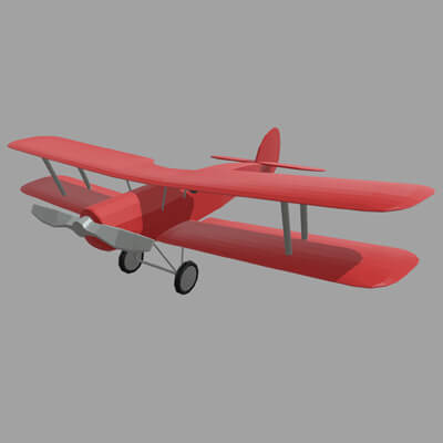Low Poly Plane 02 - 3D Model by ViperJr3D