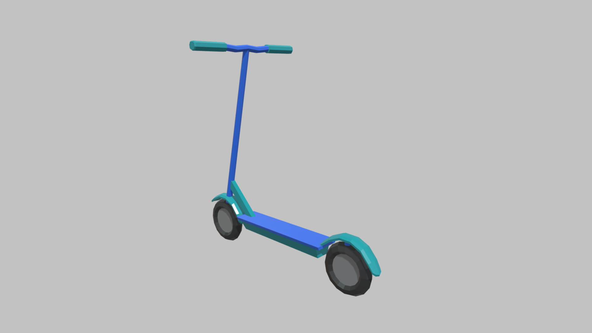 Low Poly Scooter 01 - 3D Model by ViperJr3D