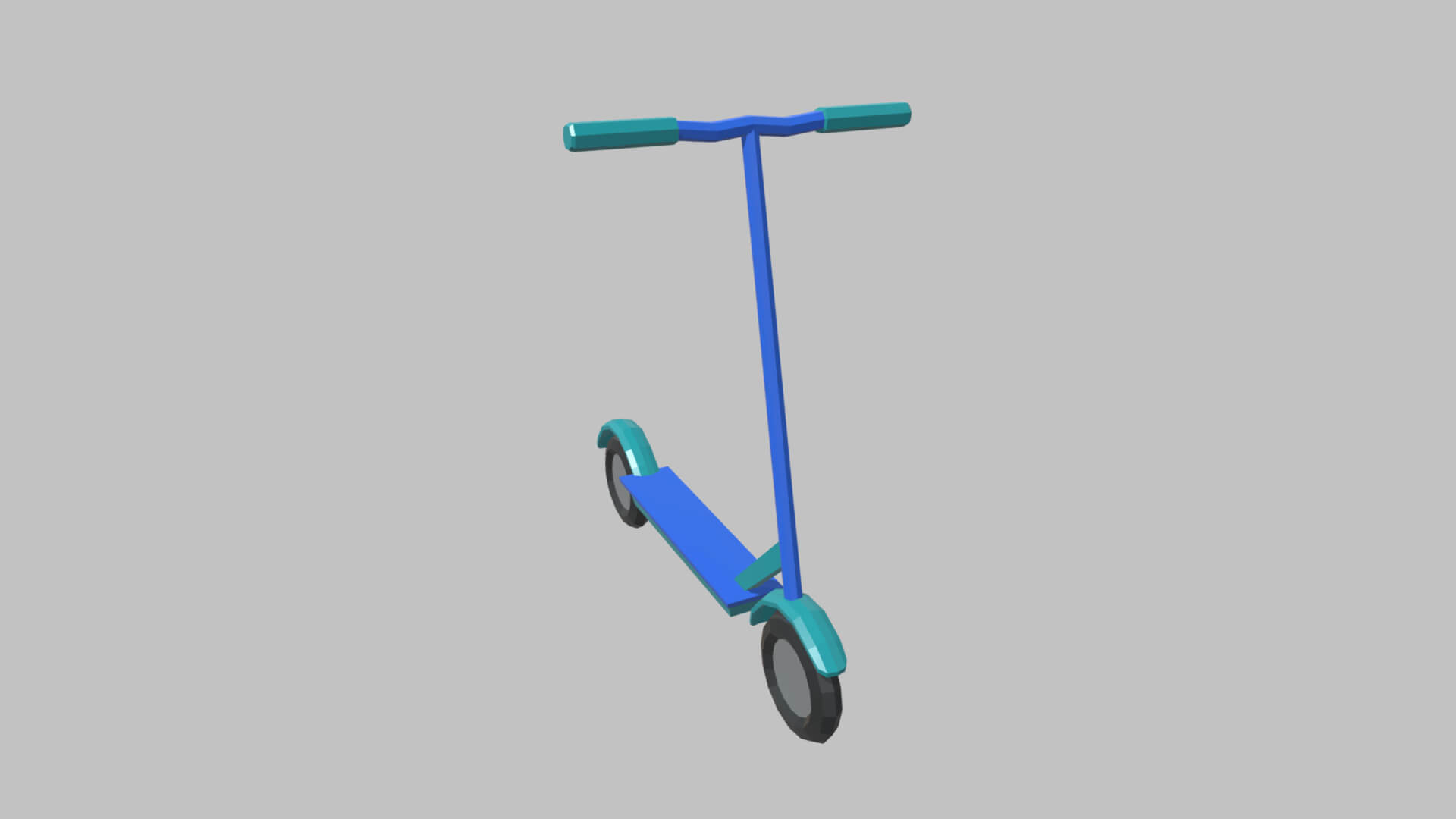 Low Poly Scooter 01 - 3D Model by ViperJr3D