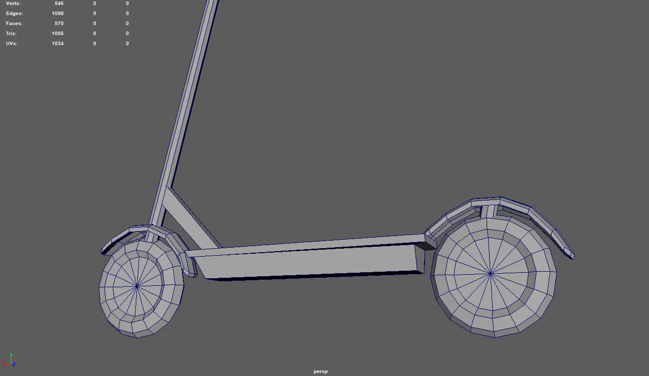 Low Poly Scooter 01 - 3D Model by ViperJr3D