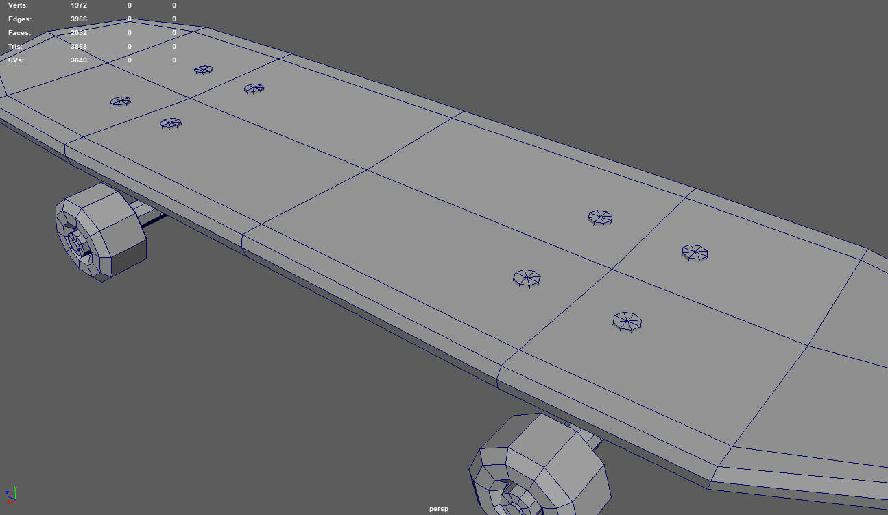 Low Poly Skate 02 - 3D Model by ViperJr3D