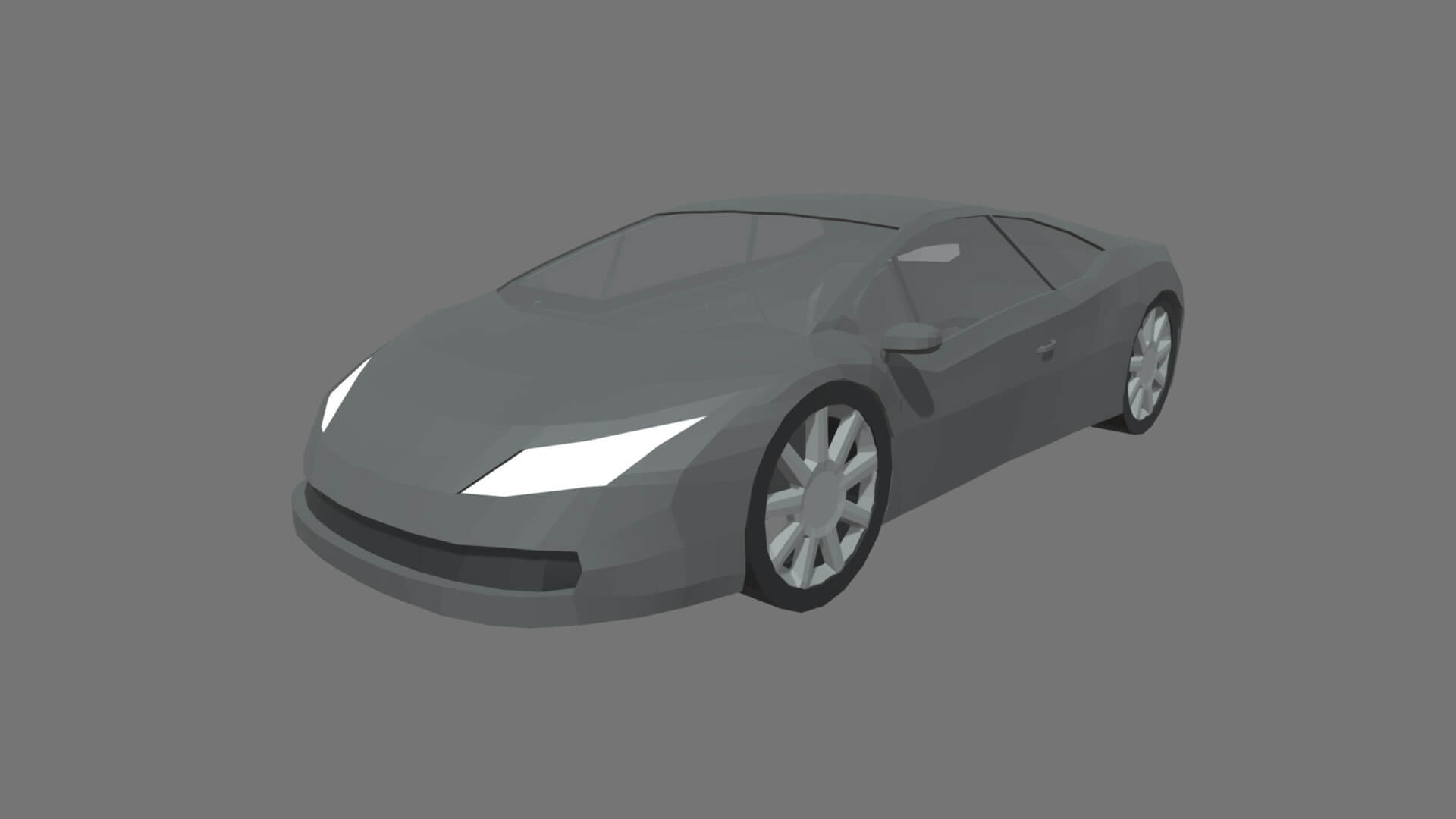 Low Poly Sport Car 01 - 3D Model by ViperJr3D