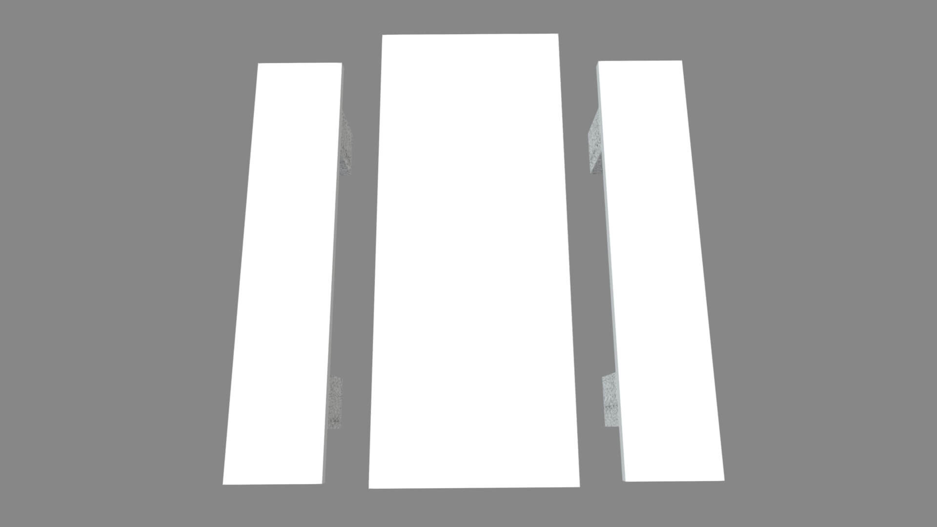 Low Poly Stone Bench - 3D Model by ViperJr3D