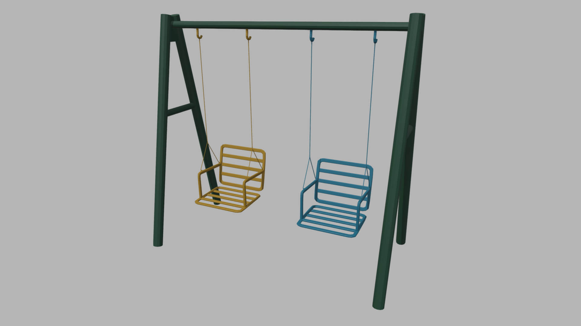Low Poly Swing - 3D Model by ViperJr3D