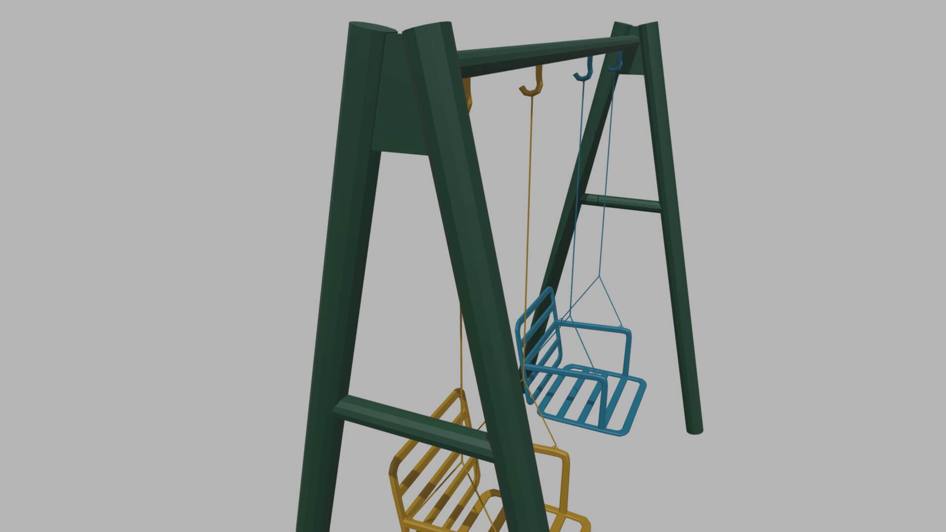Low Poly Swing - 3D Model by ViperJr3D