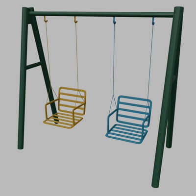 Low Poly Swing - 3D Model by ViperJr3D