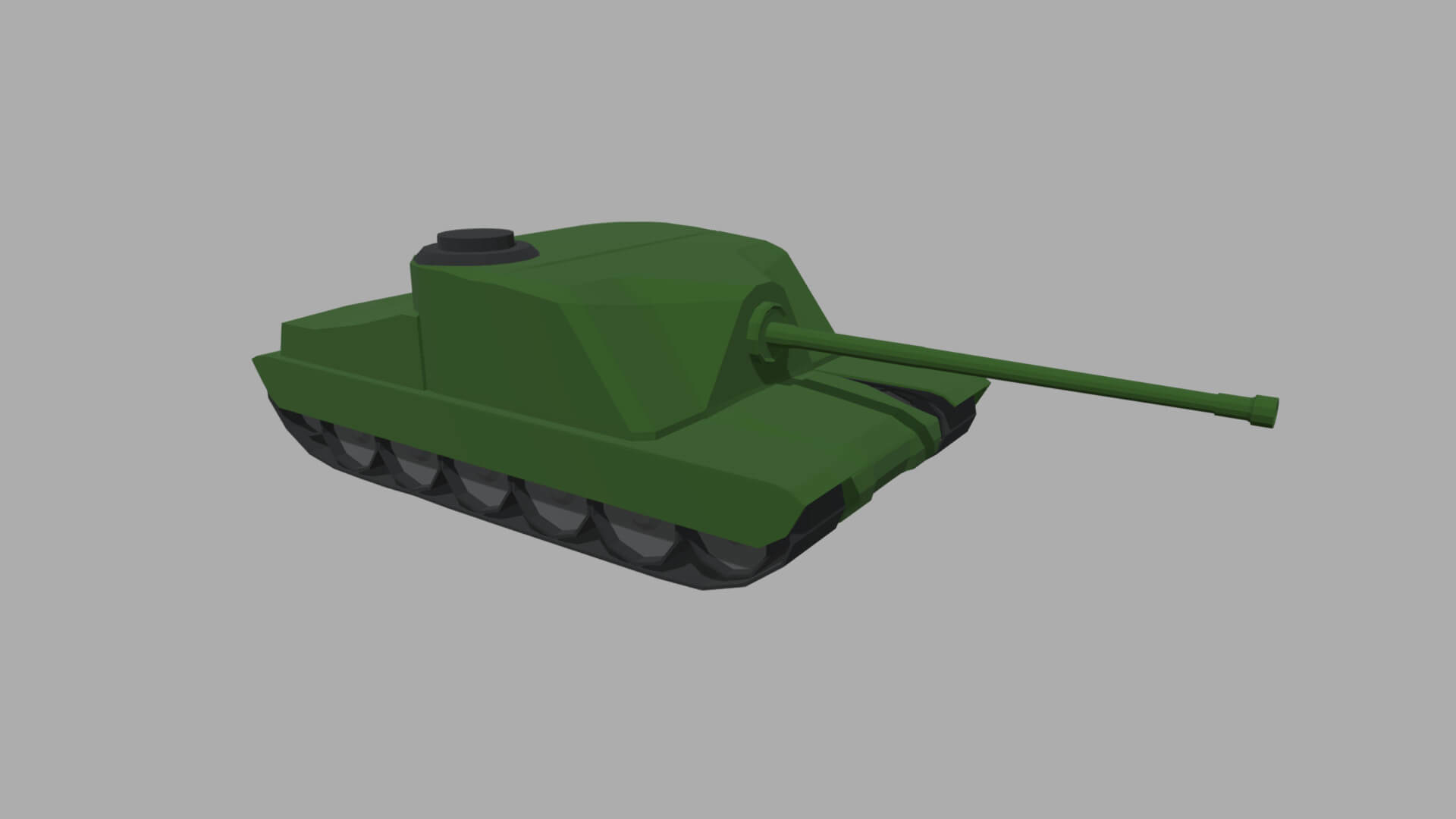 Low Poly Tank 01 - 3D Model by ViperJr3D