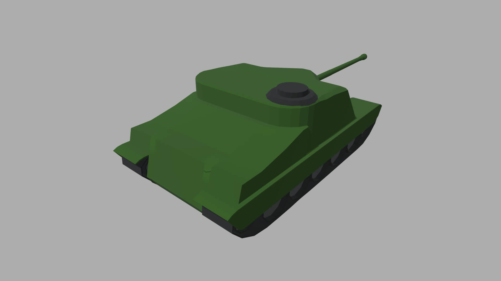 Low Poly Tank 01 - 3D Model by ViperJr3D