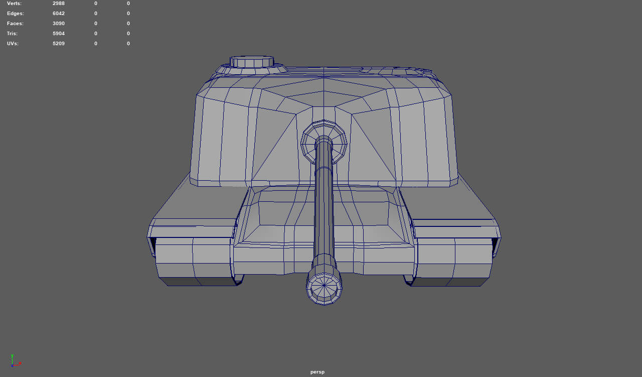 Low Poly Tank 01 - 3D Model by ViperJr3D